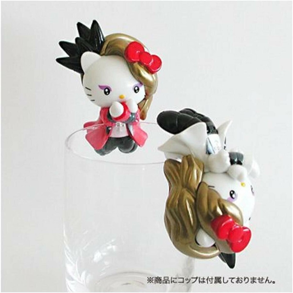 X JAPAN Yoshiki / YOSHIKITTY 2 Mini Figure Cup Rim Set / Hello Kitty ...