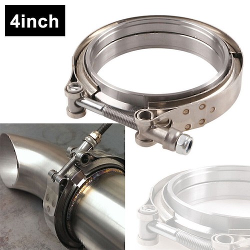 4'' V-Band Flange & Clamp Kit For Turbo Exhaust Downpipes Mild Steel ...