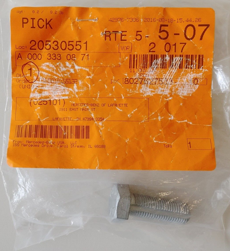 New Genuine OEM Mercedes-Benz Lower Control Arm Bolt 0003330871 | eBay