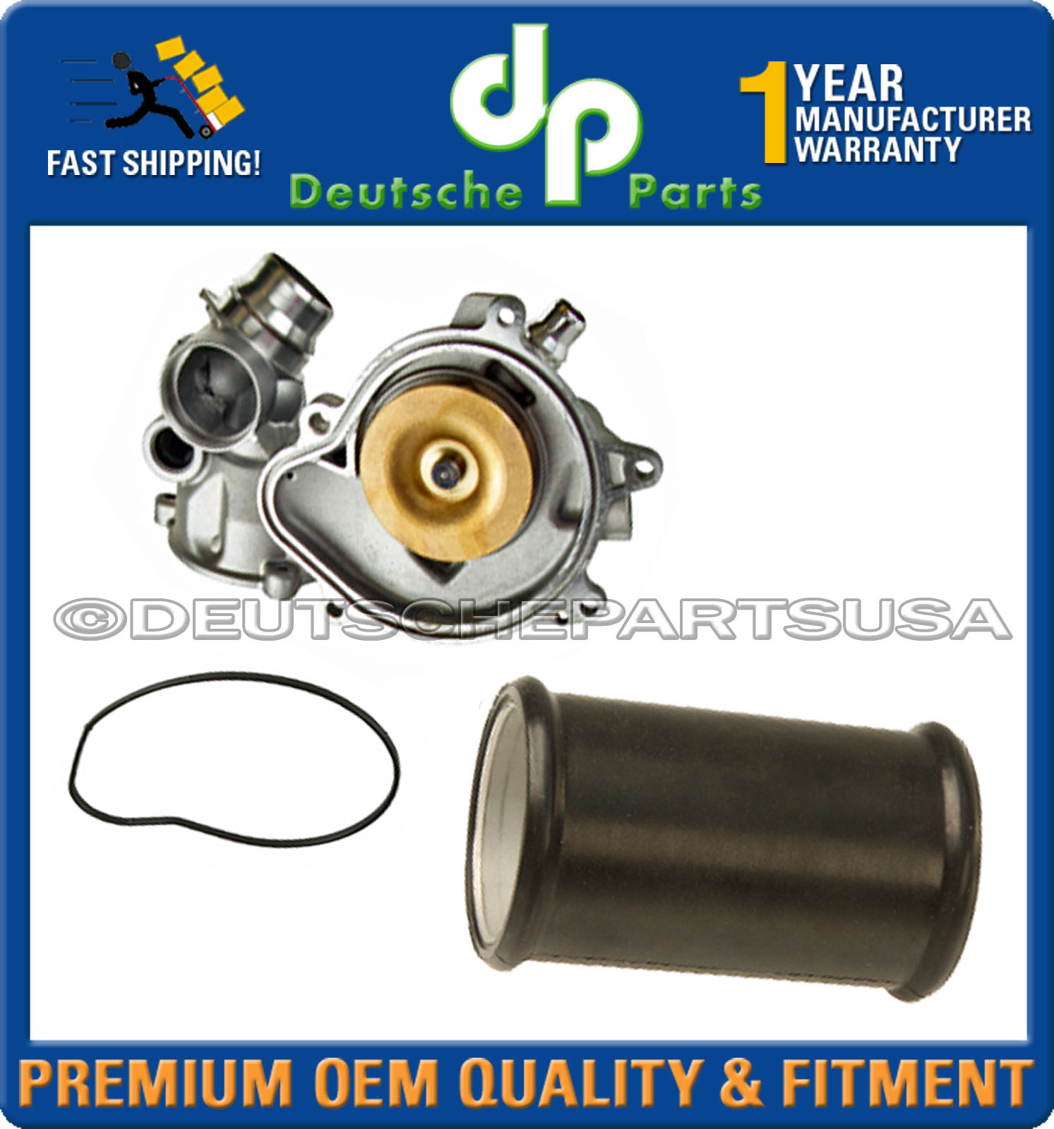 BMW E60 E63 E65 E70 Water pump Gasket Water Pipe to Valley Cover Cap ...