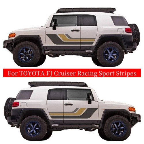 FOR TOYOTA FJ Cruiser Racing Sport Stripes Graphics CAR Side Door ...