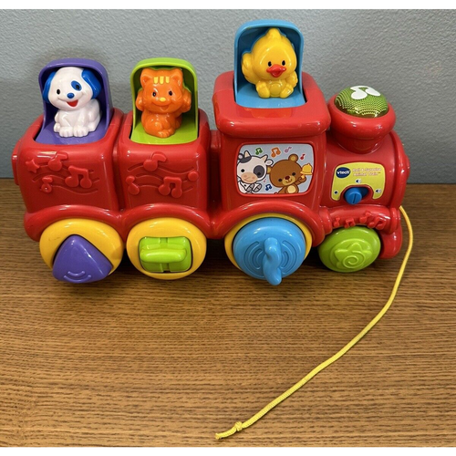 VTech Roll & Surprise Animal Train Music And Pop Ups Baby Toddler Toys ...