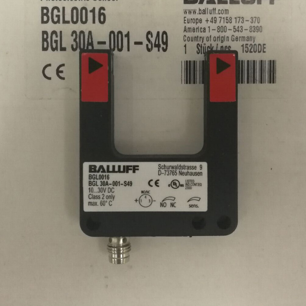 1pc used Balluff Slot Proximity sensor BGL 30A-001-S49 Tested Good OK ...