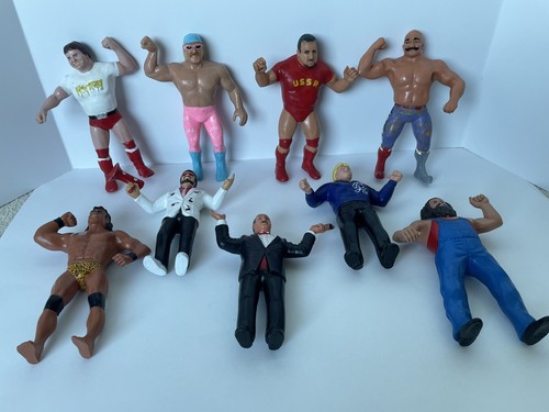 WWF WWE LJN LOT OF 9 FIGURES | eBay