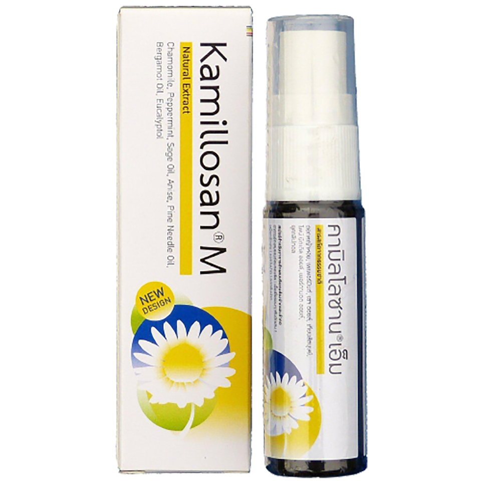 3X Kamillosan M Mouth Spray Anti Bacterial Inflammatory Sore Throat ...