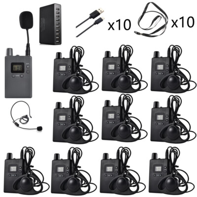 Wireless Whisper Tour Guide System 1 Transmitters 10 Receivers 1 ...