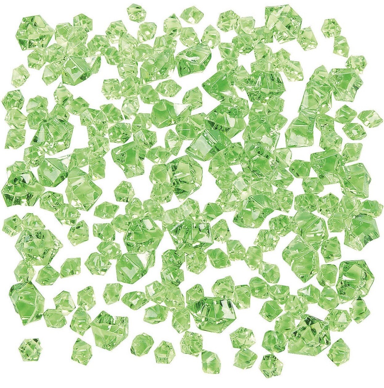Lime Green Acrylic Gems Home Decor Decorative Wedding Decorations ...
