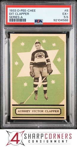 1933 O-PEE-CHEE SERIES A #8 DIT CLAPPER HOF POP 2 PSA 5.5 | eBay