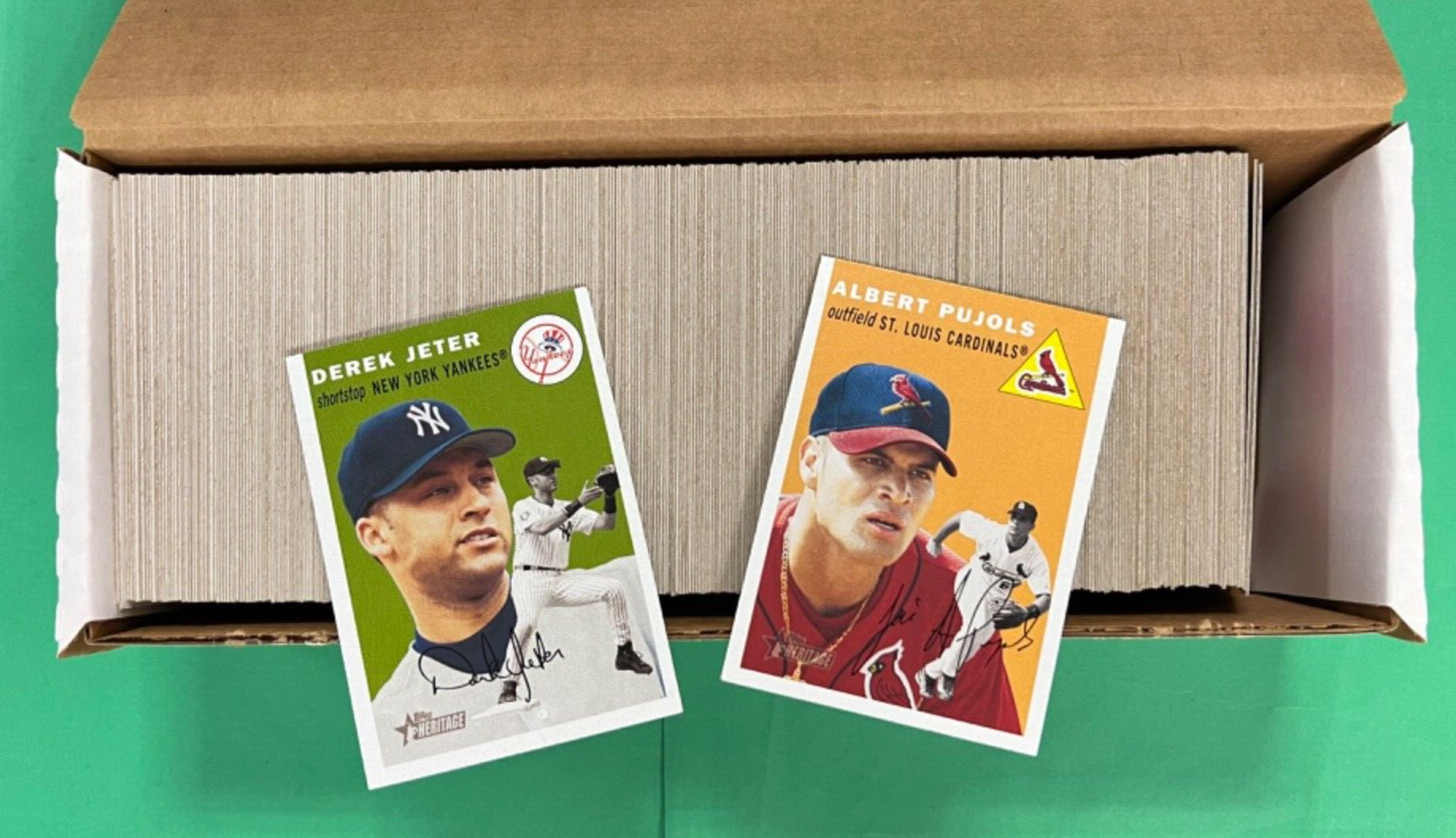 2003 TOPPS HERITAGE BASEBALL COMPLETE BASE SET NO SHORT PRINTS PUJOLS ...