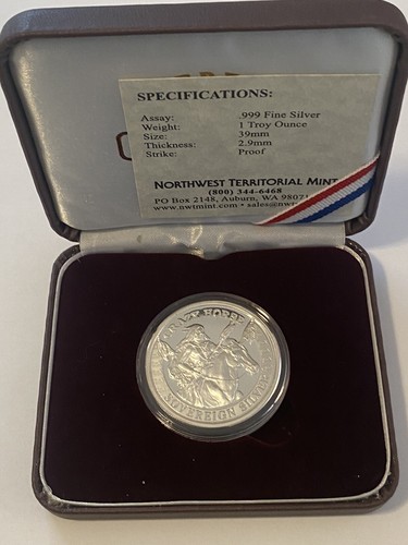 SOVEREIGN NATION LEGENDS CRAZY HORSE 1 oz. SILVER ROUND Box And COA | eBay