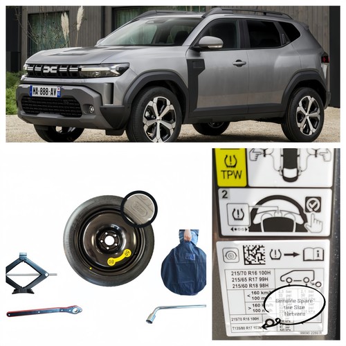 Space Saver Spare Wheel 17" for New Dacia Duster 2024 With KIT 135 ...