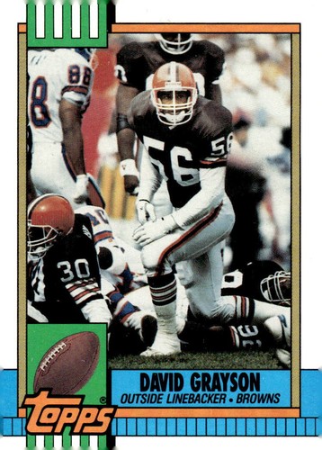 1990 Topps #164a David Grayson - Cleveland Browns | eBay