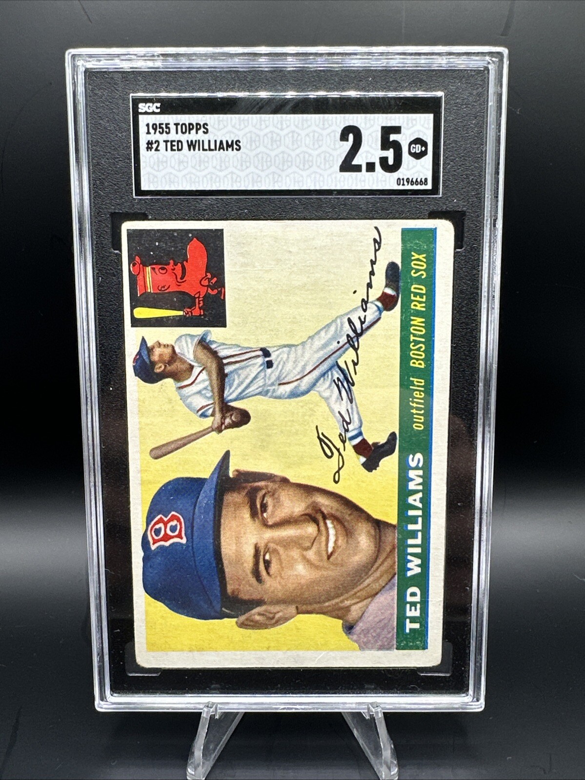 1955 Topps TED WILLIAMS #2 Boston Red Sox SGC 2.5 JS1 | eBay