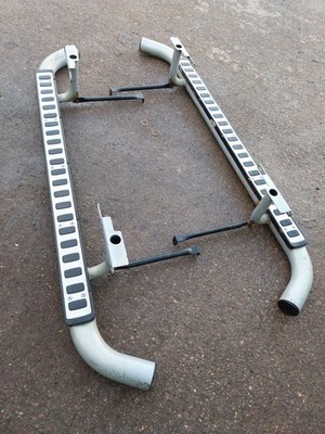 Defender 110 Fire And Ice style side steps | eBay UK