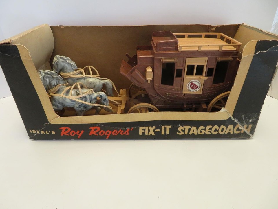 Vintage 1955 Roy Rogers Fix It Stagecoach by Ideal w/ Original Box | eBay