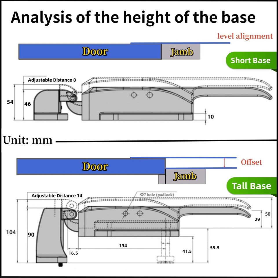 Walk in Cooler Door Closer Complete Latch Kit, Walk in Cooler Door ...
