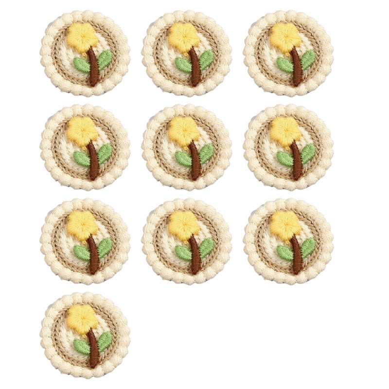 Multiple Styles Hand Stitched Collar Unique Cherry Pattern Durability ...