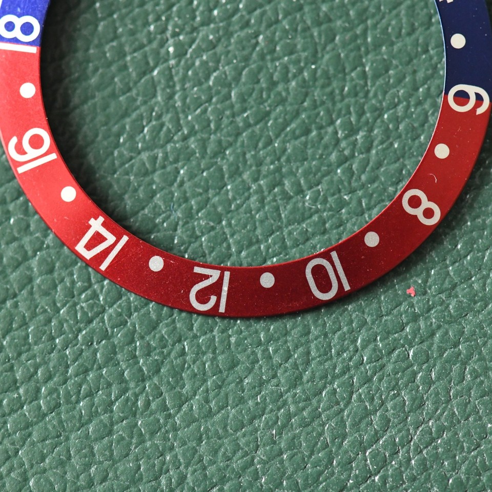 Genuine Rolex GMT Master Pepsi Bezel Insert Blue & Red Fits 1675 16750 ...