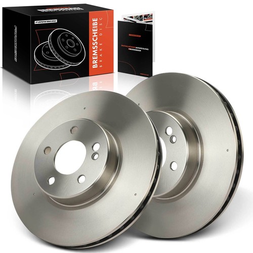 2x Brake Discs 185mm Front for Mercedes-Benz W205 A205 S205 C205 ...