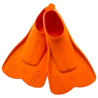 Used Cressi Kids Mini Light Floating Swim Fins - Orange, Size - 23/24 ...