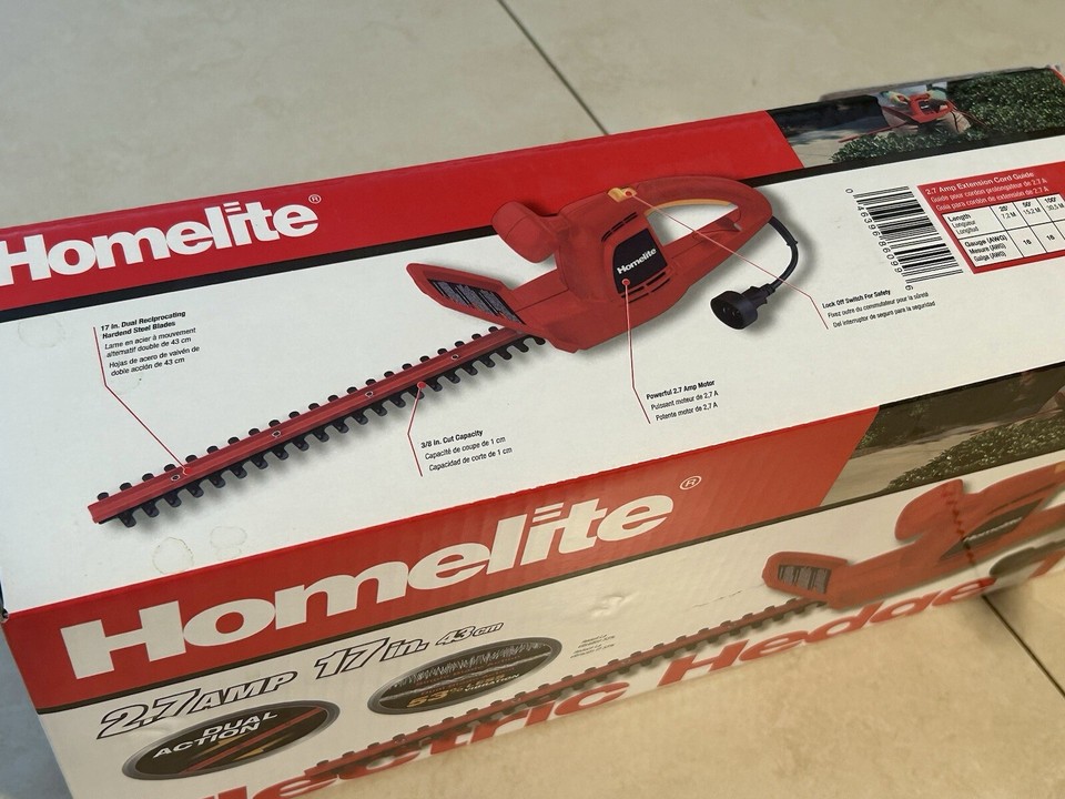 Electric Hedge Trimmer Homelite 17” | eBay