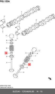 Genuine OE Seal Kit Valve Stem Oil 1293469L00 For Suzuki 12934-69L00 | eBay