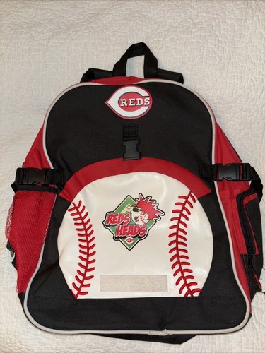 Cincinnati Reds Baseball Reds Heads Book Bag School Backpack Adjustable ...