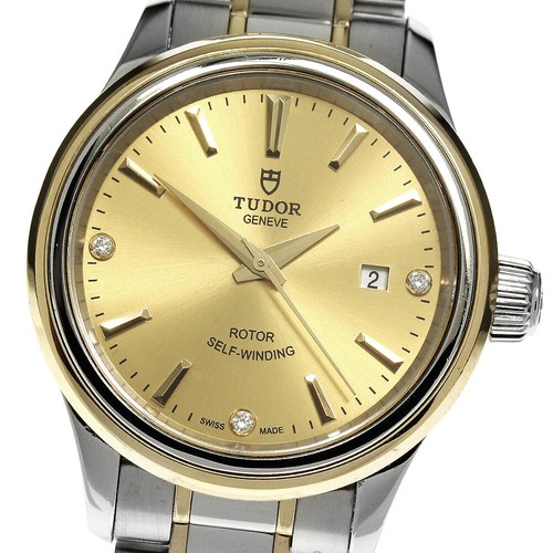 TUDOR style 12103 cal.2671 3P diamond gold Dial Automatic Ladies Watch ...