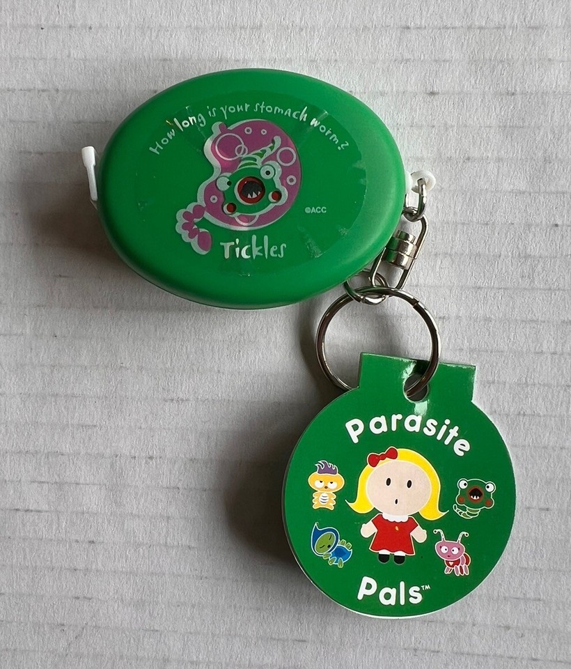 New Rare Tickles Green Keychain Measuring Tape Accoutrements Parasite ...