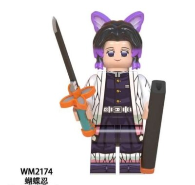 2 inch Custom Demon Slayer Shinobu Kocho Minifigure with Base, New/Mint ...