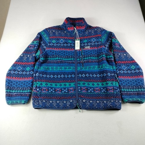 Alpine Design Fleece Jacket Men Large Multicolor Sherpa Fair Isle ...
