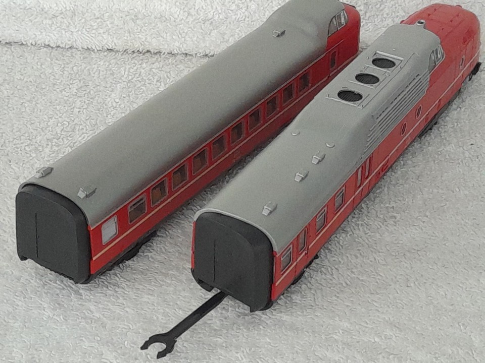 Roco HO 63062 DSB Danish Diesel Rail Car Set MA463 LYNTOG | eBay UK