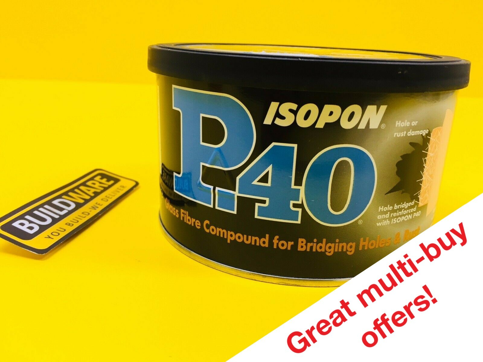 U-POL Davids Isopon P40 Fibre Glass Body Filler Compound Car Body ...