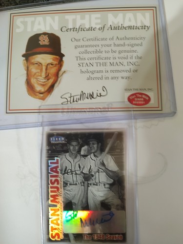 stan the man musial signed baseball Card | eBay