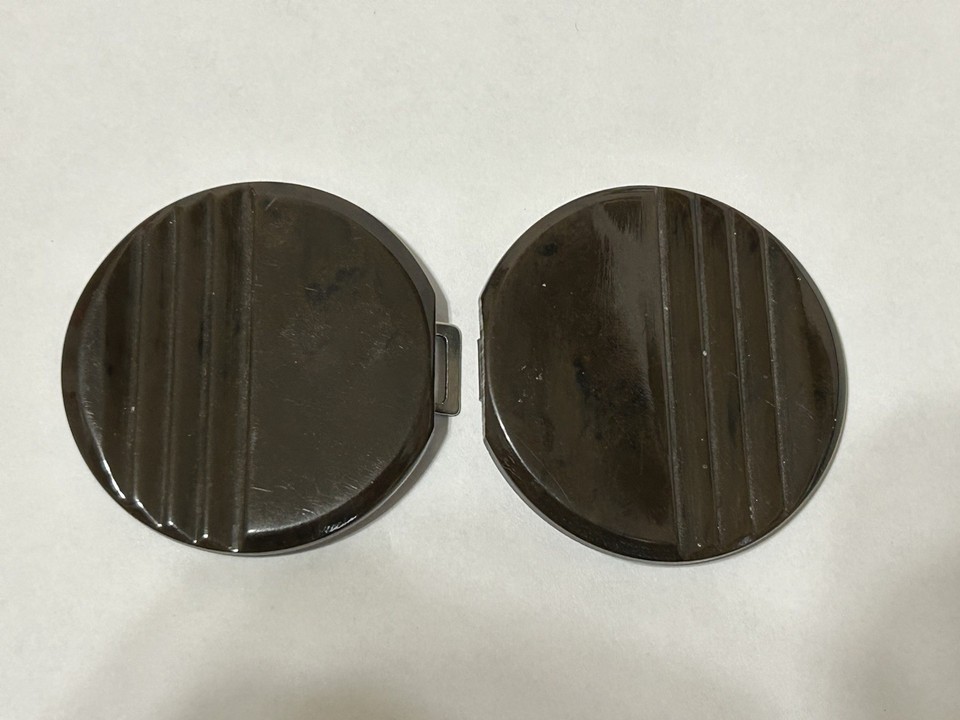 2 Vintage Interlocking Plastic Belt Buckles ~ Brown Starburst ~ Black ...