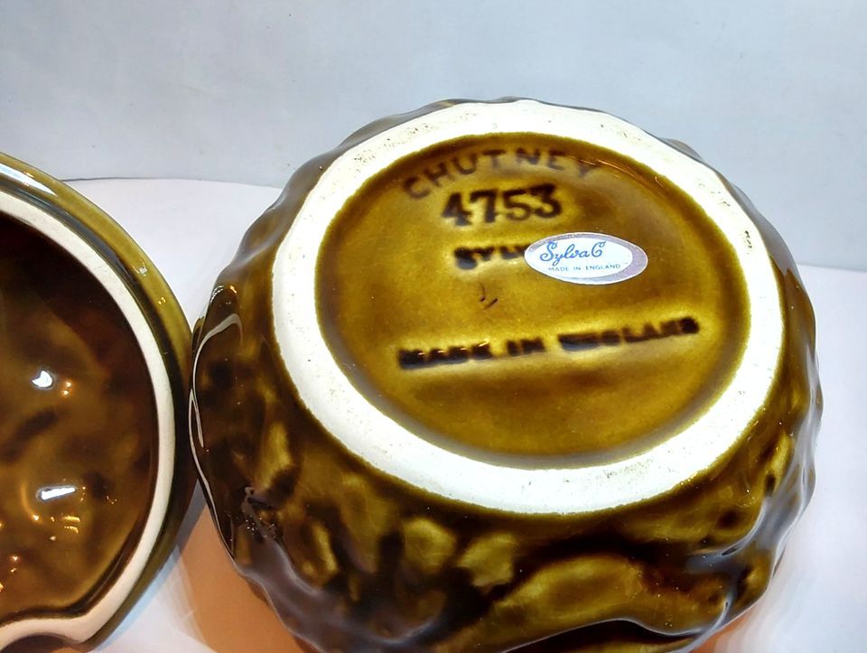 Vintage original Sylvac Chutney Sauce Face Pot No. 4753 label intact ...