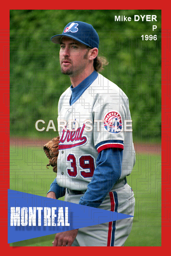 Mike Dyer - 1996 Montreal Expos - choose a size - color print | eBay