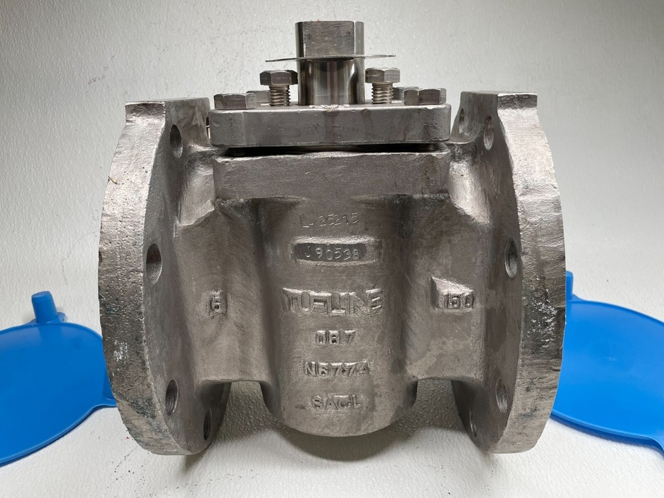 Xomox Tufline Sleeve Lined Plug Valve 6" Class 150 RF Flanged CN7M ...