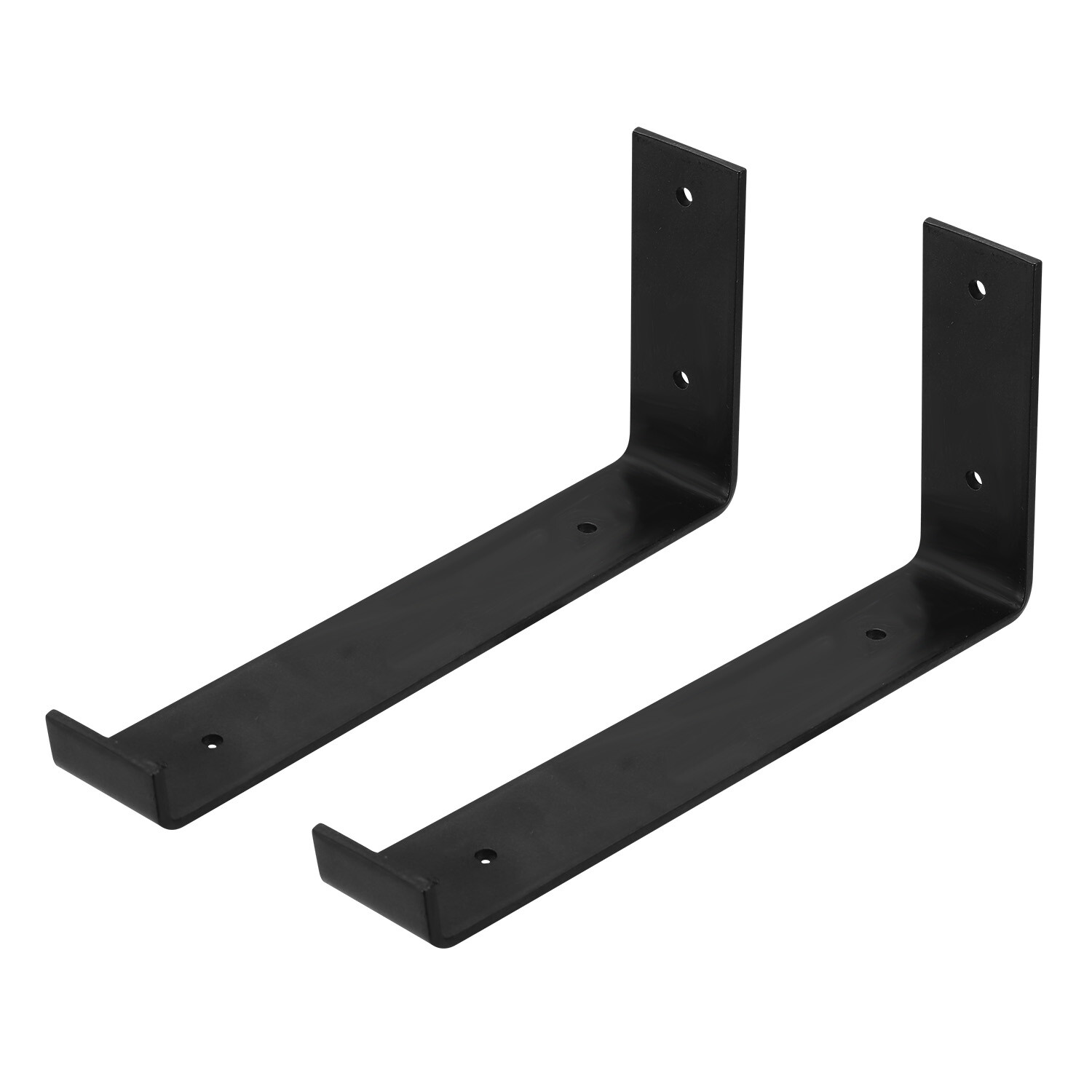 2 Pack Metal Wall Mounted Shelf Bracket L-Shaped Heavy Duty Supporter ...