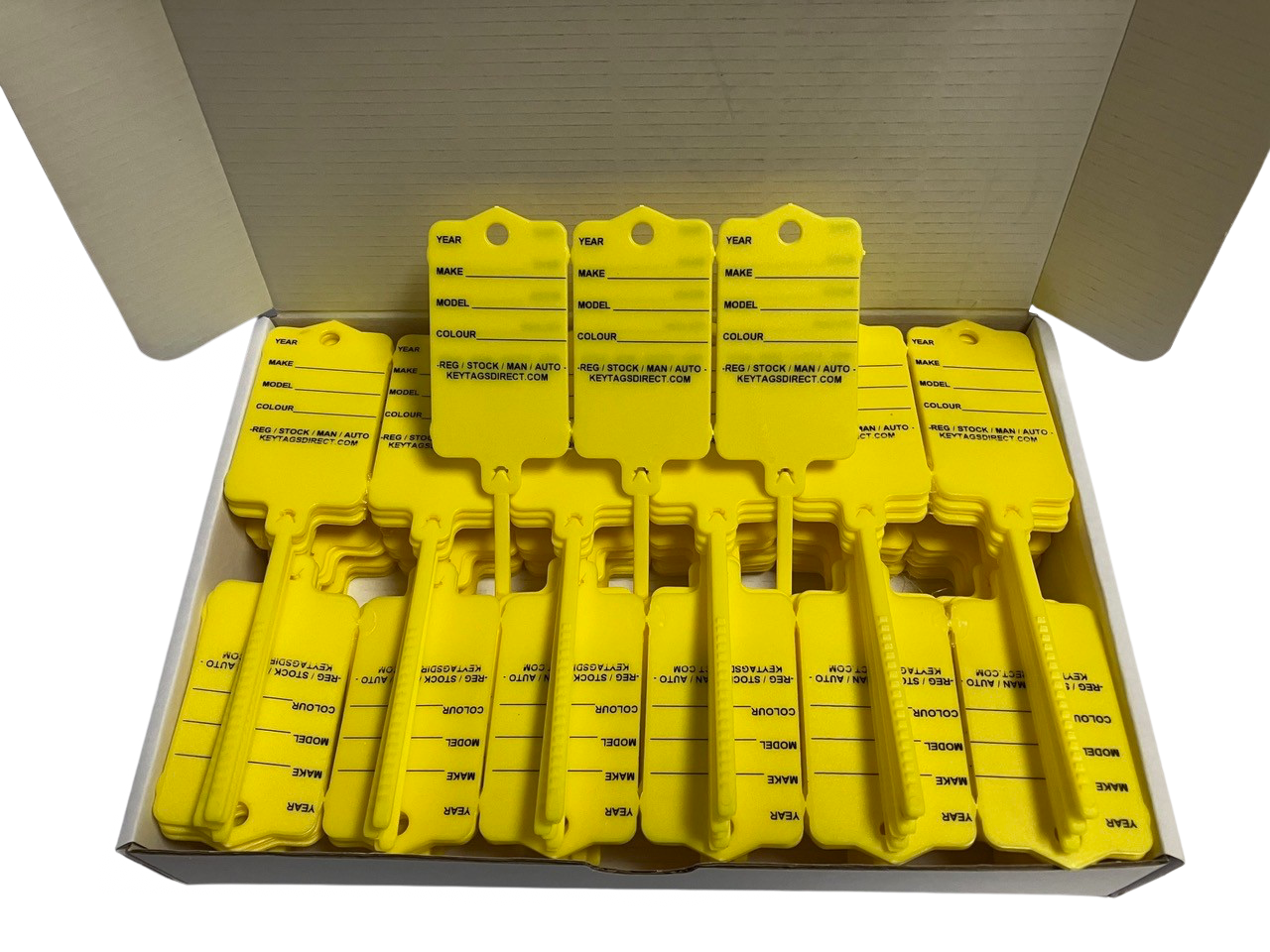 Car Key Tags with Locking Tail For Vehicle Identification - 10, 50,100 ...