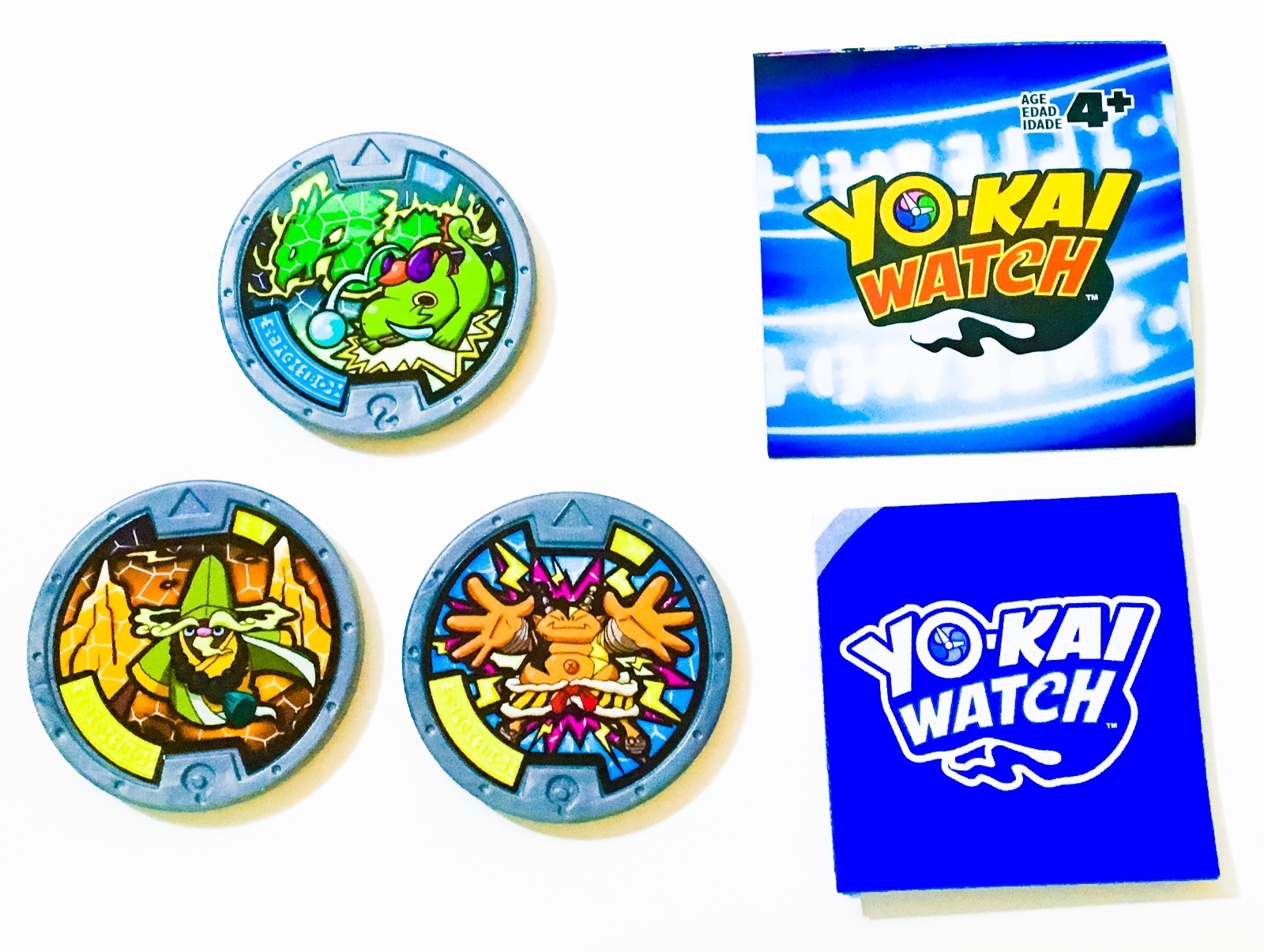Yo-Kai Watch Medal Medallion Signiton Draggie Alloo USA Hasbro Yokai ...