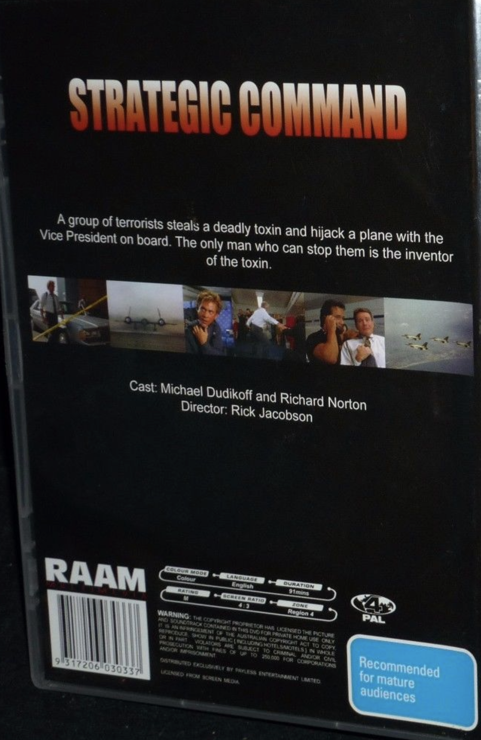 STRATEGIC COMMAND MICHAEL DUDIKOFF THRILLER MOVIE RICHARD NORTON - DVD ...