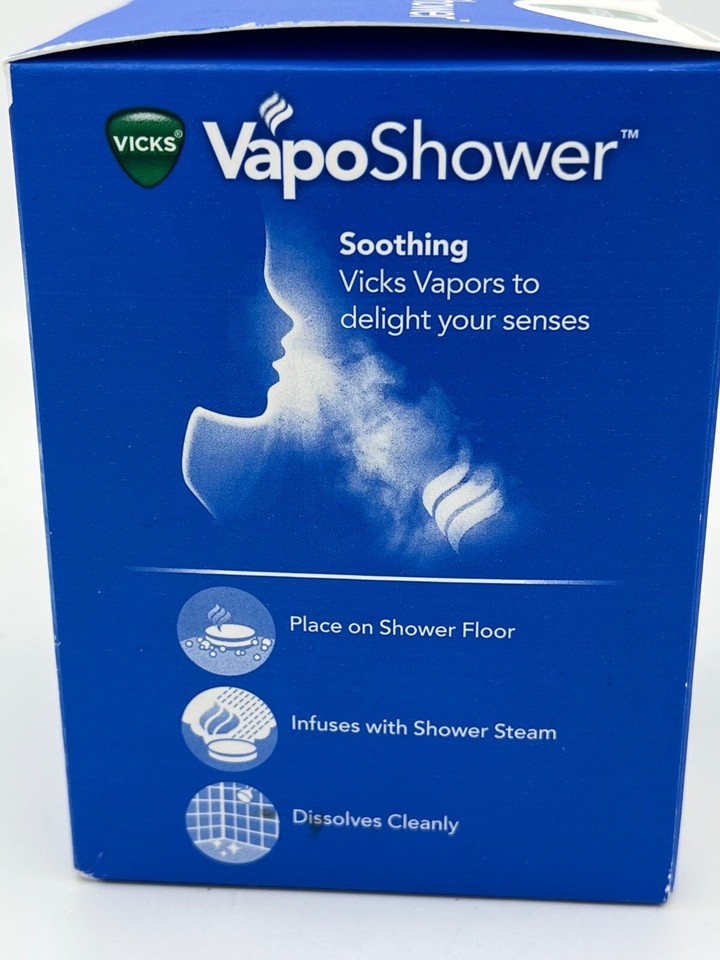 Vicks Vapo Shower Soothing Vapors 5 Shower Tablets. New | eBay