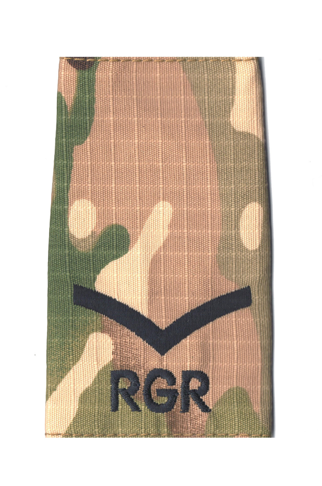 RGR The Royal Gurkha Rifles Black on Multicam / MTP Match Rank Slide ...