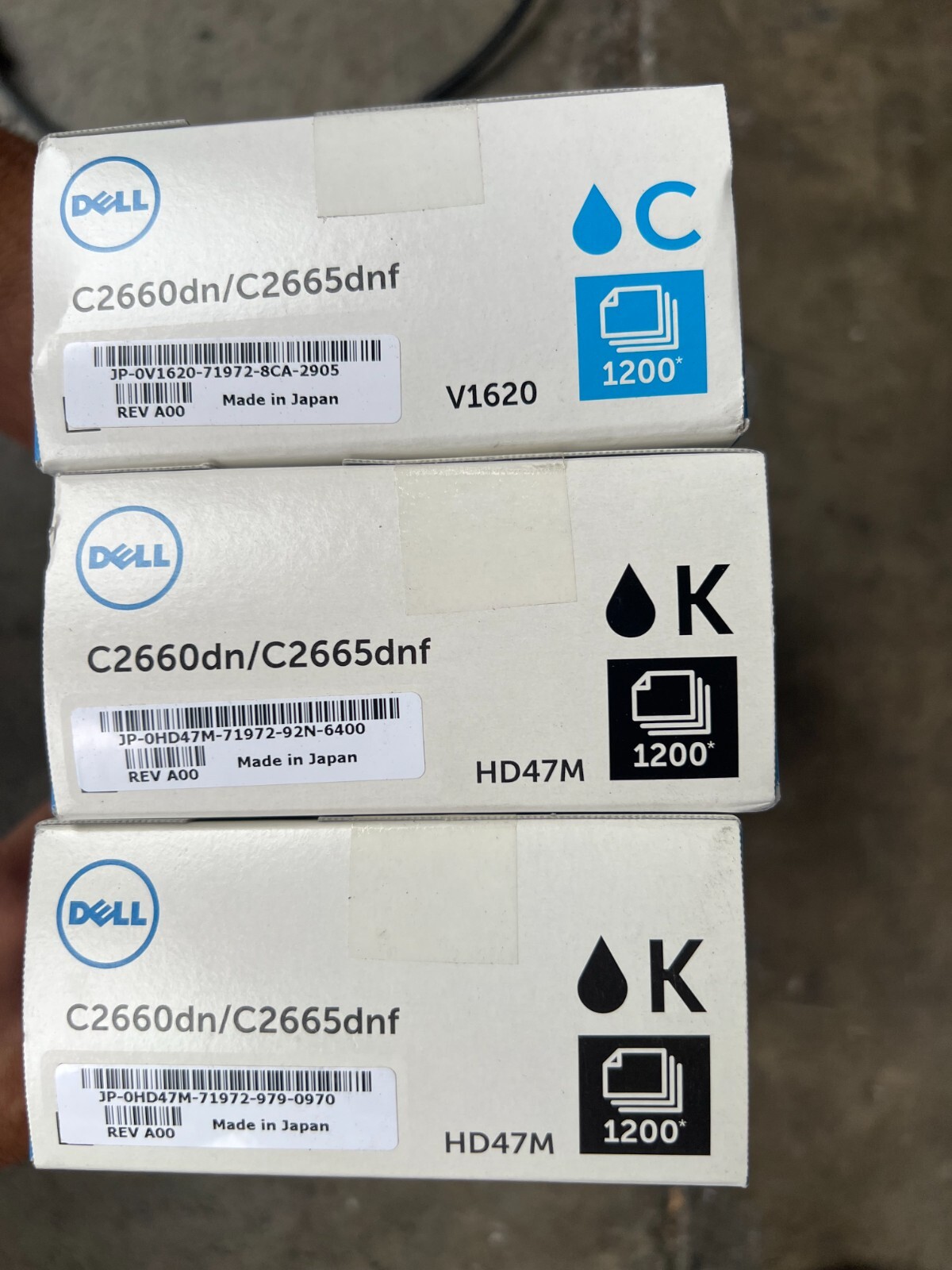 Lot of 3Genuine Dell Toner Cartridge C2660dn C2665dnf New overstock | eBay