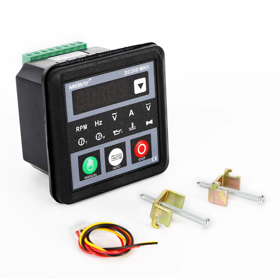DC20D MKII Genset Controller Electronic Generator Controller w/ Cable ...