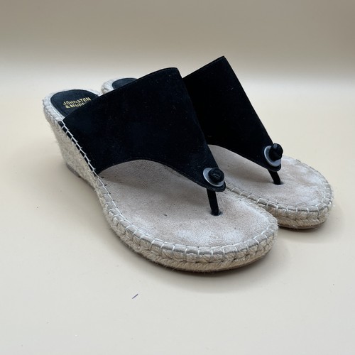 Johnston Murphy Women’s Suede Wedge Flip flops US7/EUR37 - B0724120 | eBay