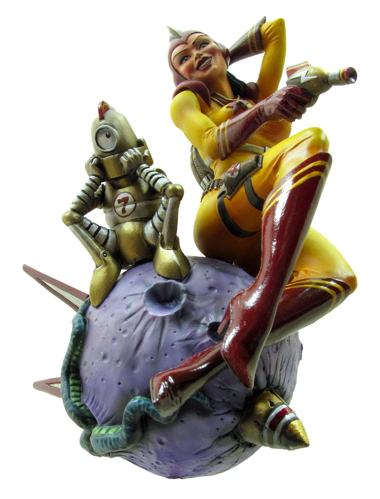 Jimmy Flintstone Rocket Girl Resin Figure Kit | eBay