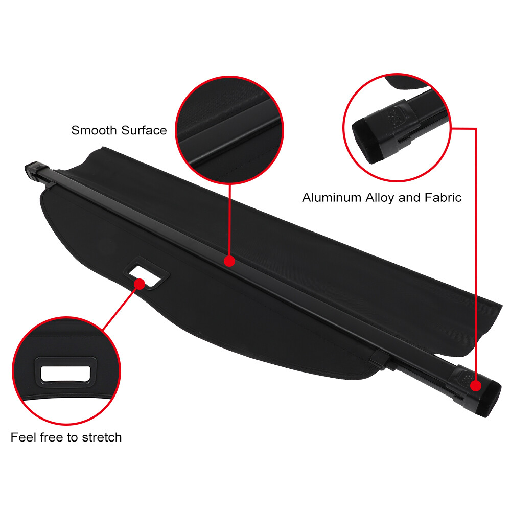 Cargo Cover For Toyota Highlander 20-24 Retractable Trunk Security ...
