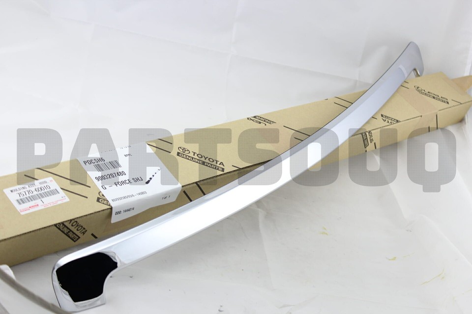7577060010 Genuine Toyota MOULDING ASSY, HOOD, FRONT 75770-60010 | eBay ...